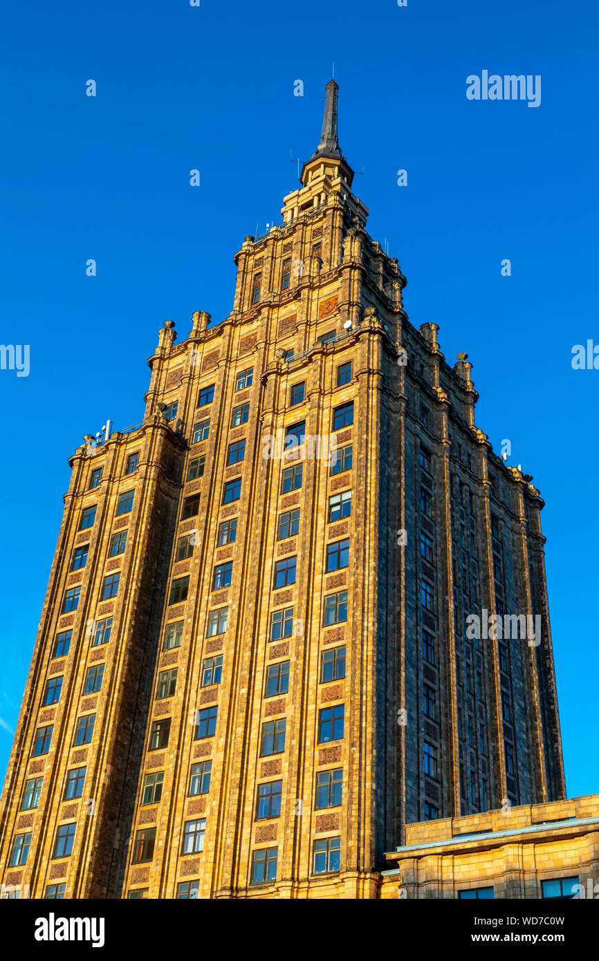 Academy of Sciences Building, Riga, Latvia, Northern Europe Stock Photo ...
