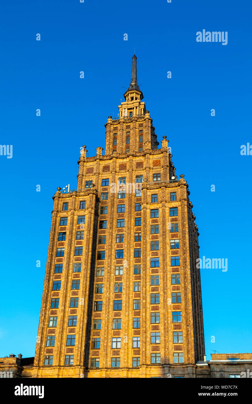 Academy of Sciences Building, Riga, Latvia, Northern Europe Stock Photo ...