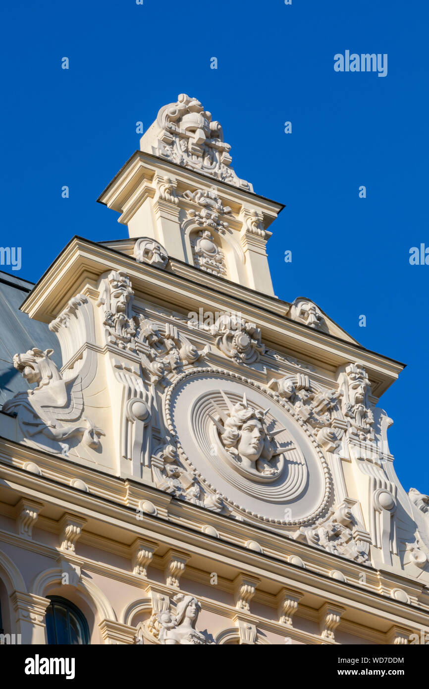 Art Nouveau Architecture on Albert Street, Riga, Latvia, Northern ...