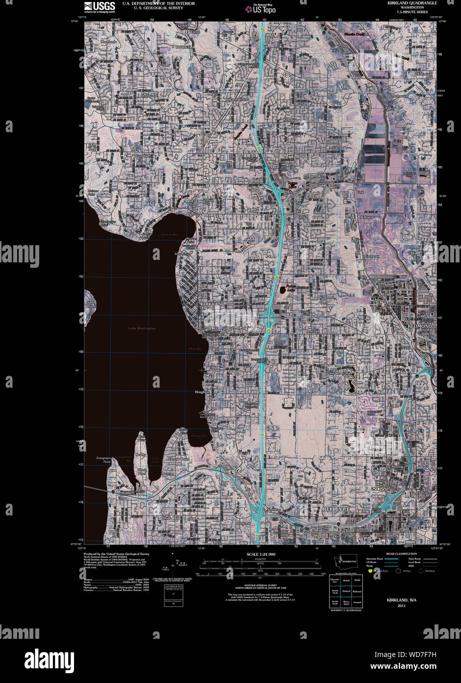 Map Of Kirkland Washington High Resolution Stock Photography and Images ...