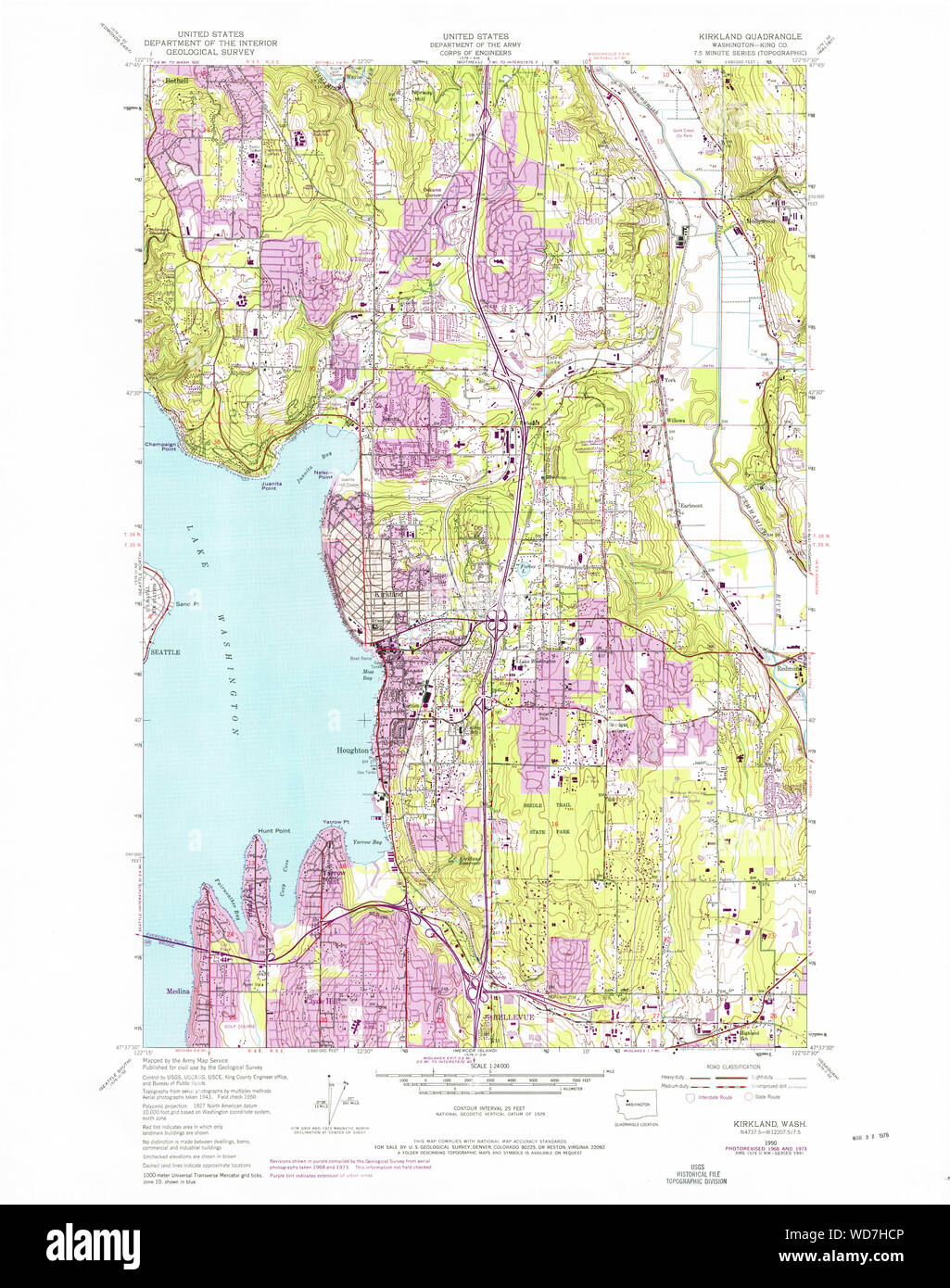 Kirkland map hi-res stock photography and images - Alamy
