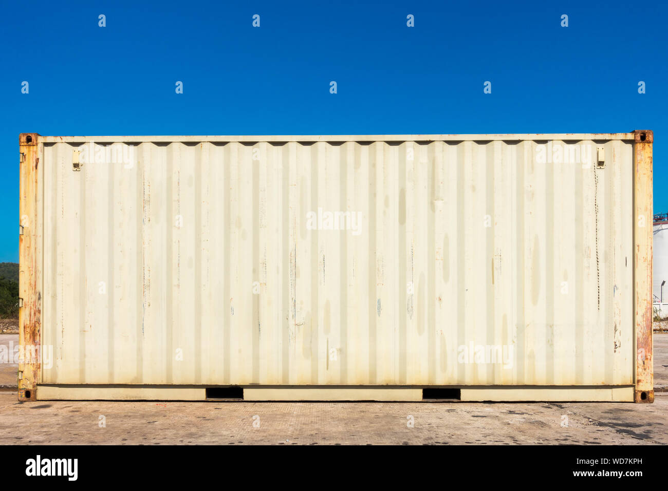 Container Storage Handling in Logistics Shipyard, Cargo Shipping ...