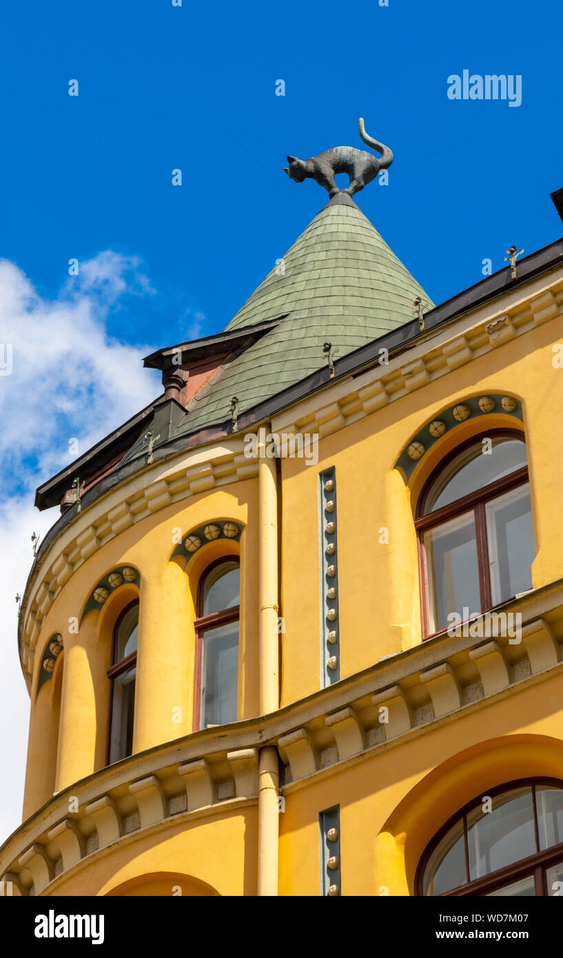 The Cat House, Old Town, Riga, Latvia, Northern Europe Stock Photo - Alamy