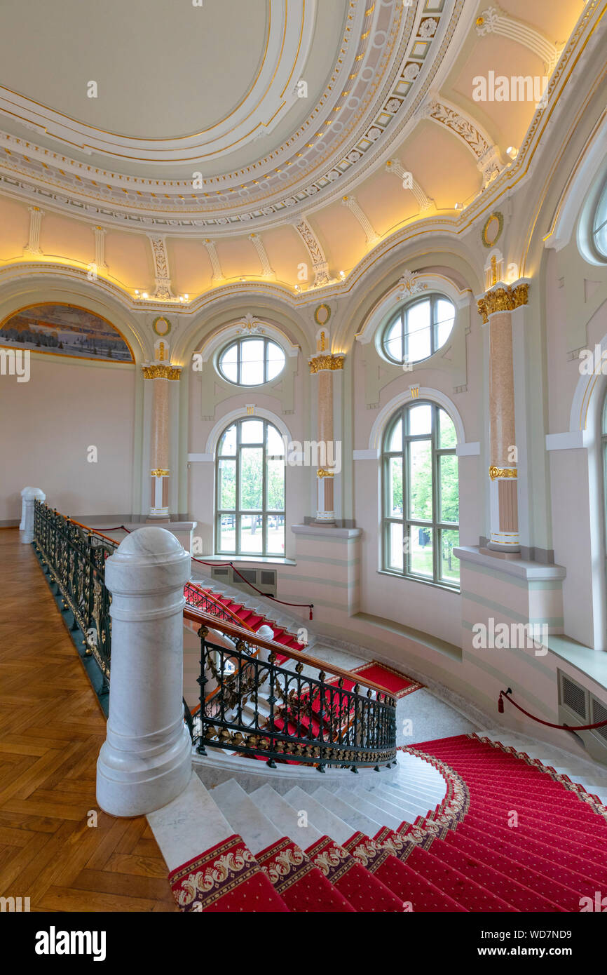Interior of Latvian National Museum of Art, Riga, Latvia, Northern ...
