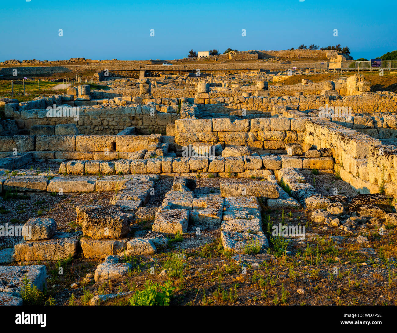 View ruins archaeological area of the ancient settlement of Egnazia ...