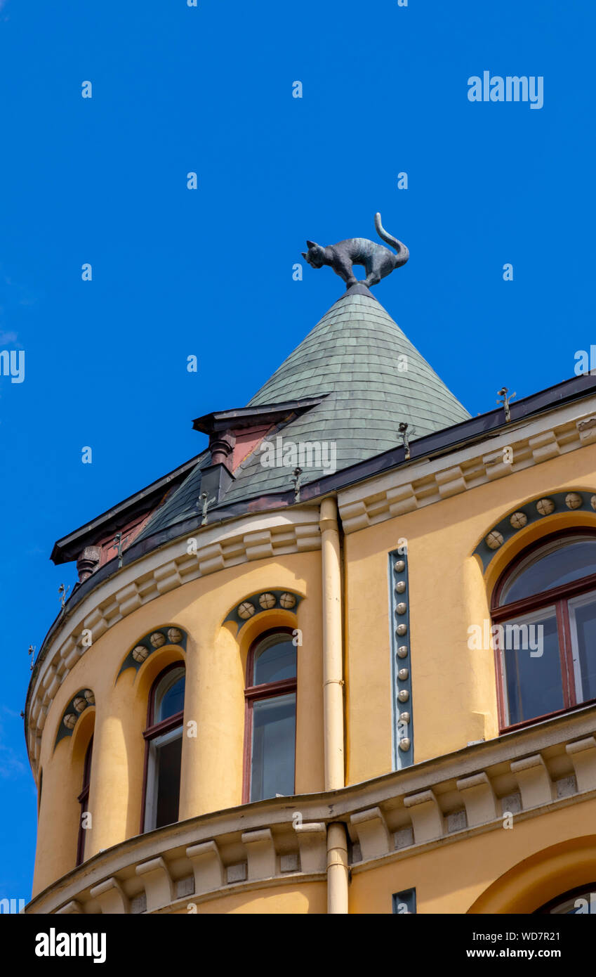 The Cat House, Old Town, Riga, Latvia, Northern Europe Stock Photo - Alamy