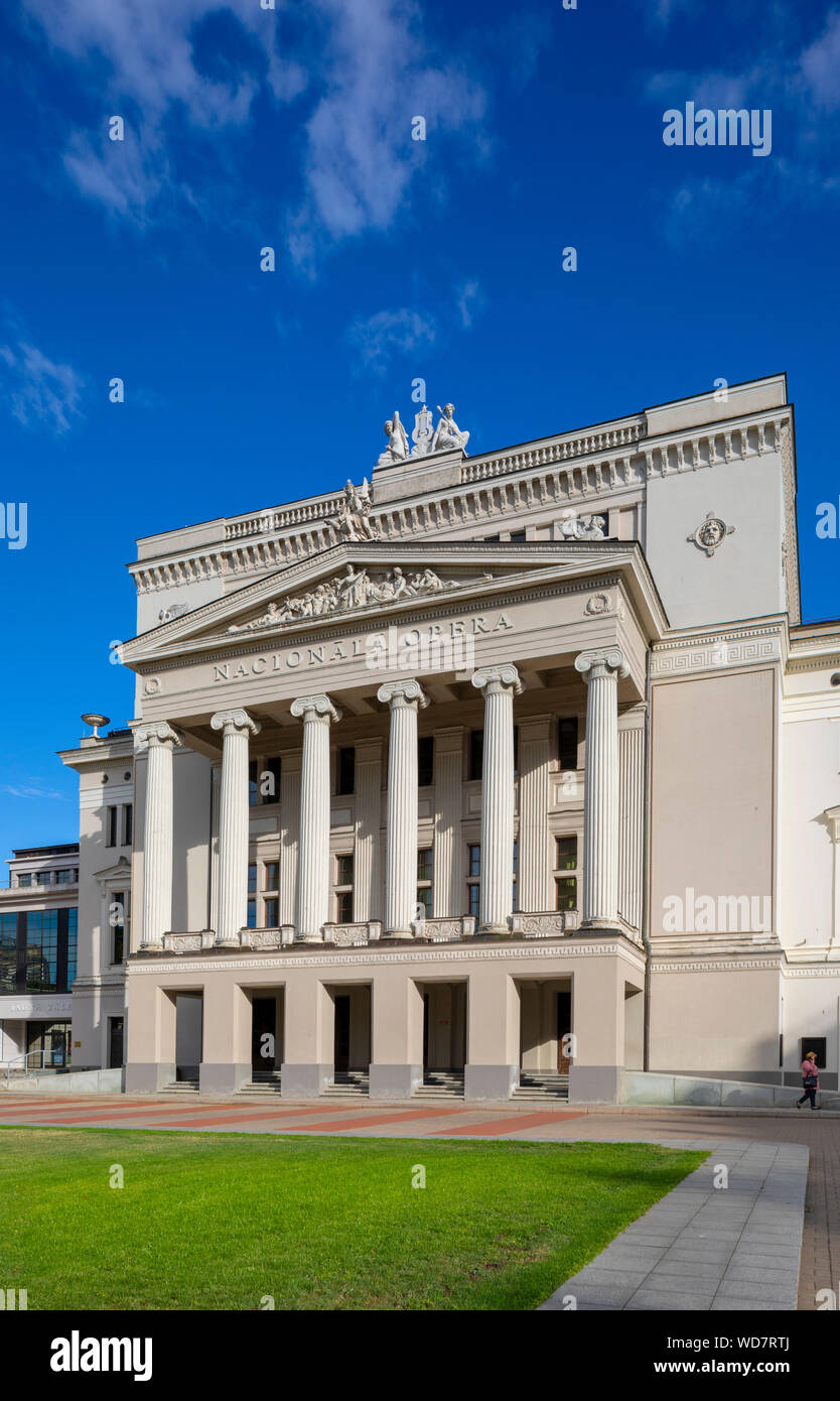 The Latvian National Opera House, Riga, Latvia, Northern Europe Stock ...