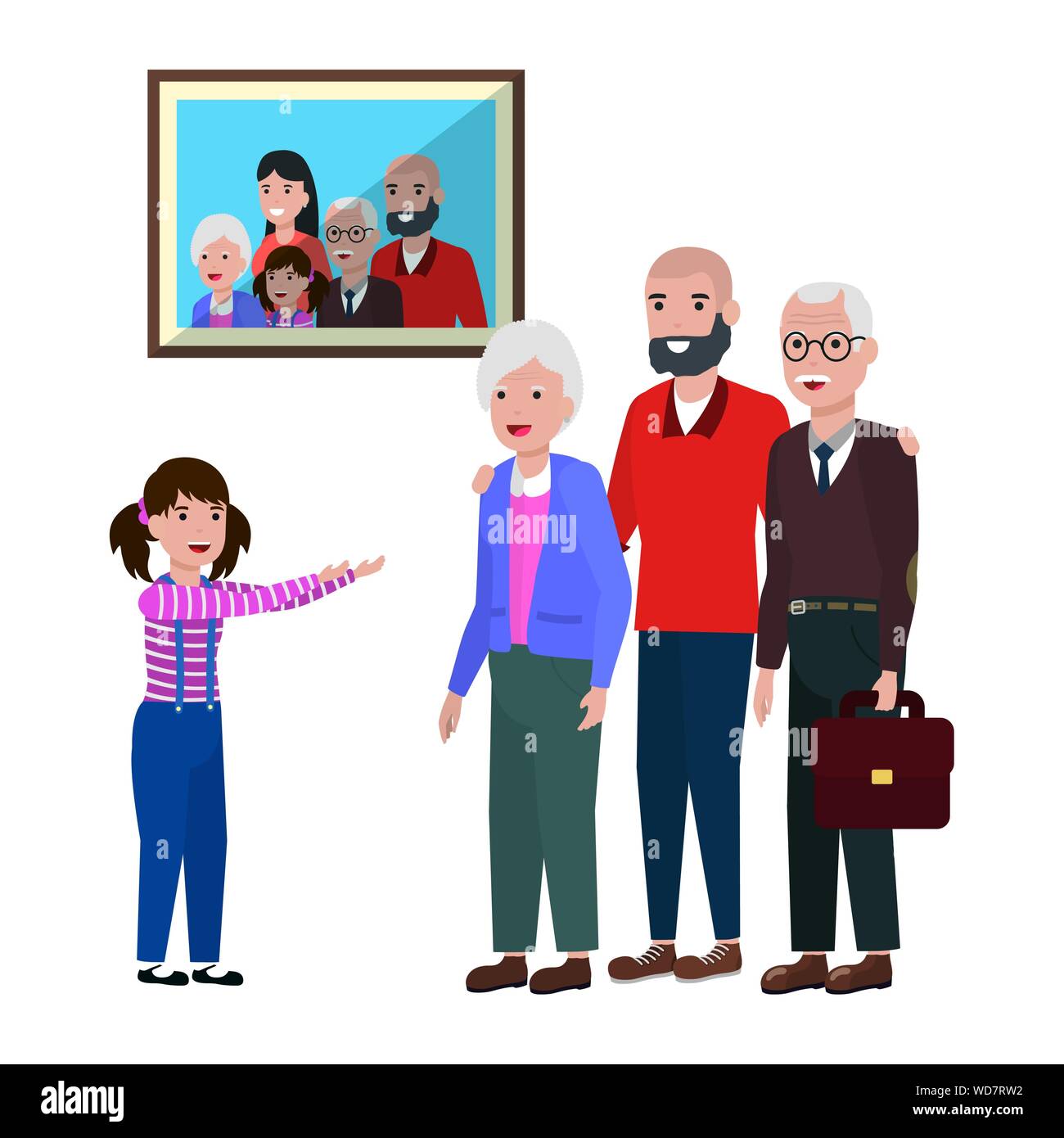 Isolated family members vector design Stock Vector Image & Art - Alamy
