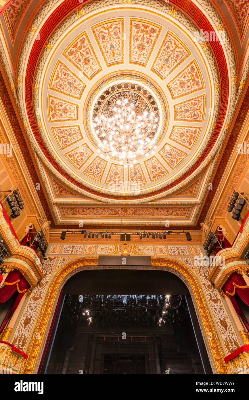 The Great Hall of the Latvian National Opera House, Riga, Latvia ...