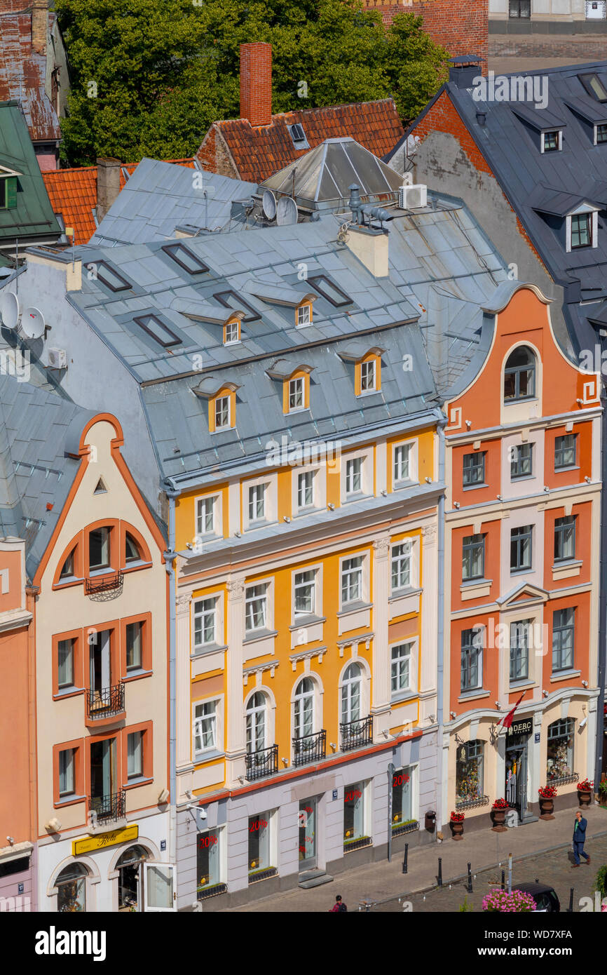 Elevated View Over Riga, Riga, Latvia, Northern Europe Stock Photo - Alamy
