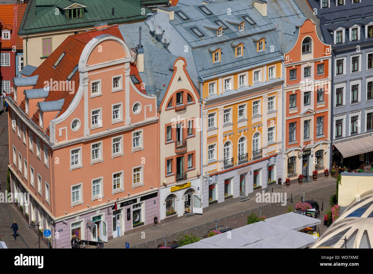 Elevated View Over Riga, Riga, Latvia, Northern Europe Stock Photo - Alamy