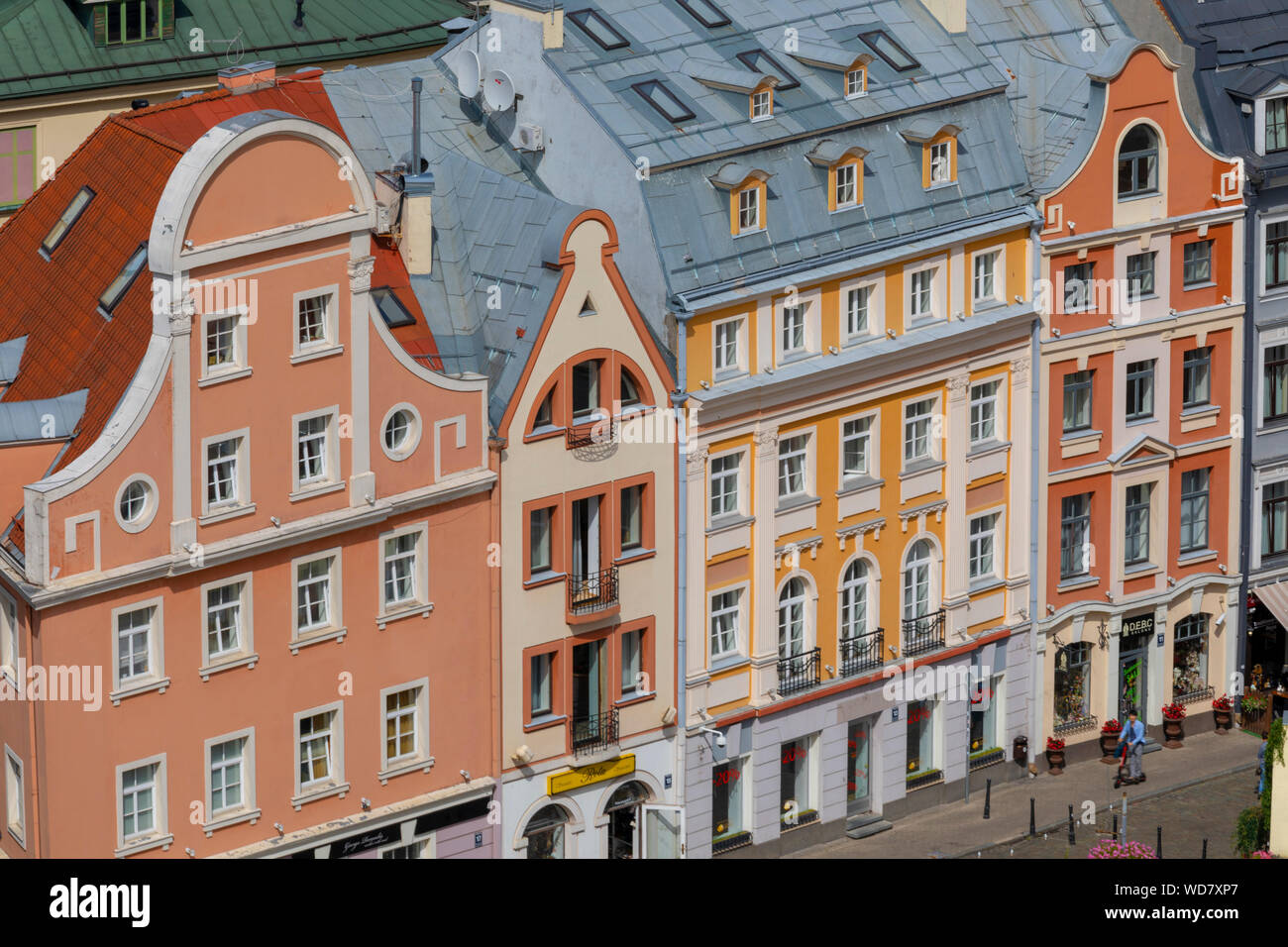 Elevated View Over Riga, Riga, Latvia, Northern Europe Stock Photo - Alamy