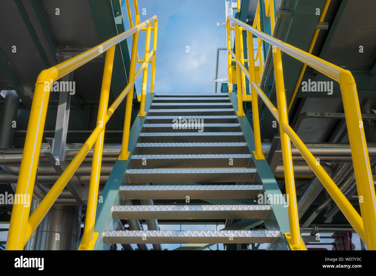 Structural Steel of Staircase in Oil Refinery Plant, Stair Metal for ...