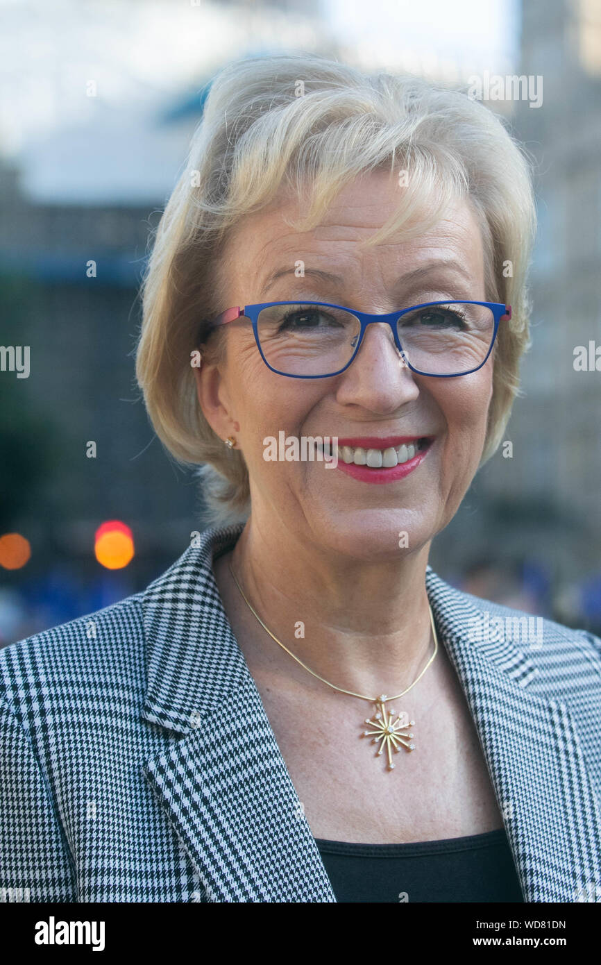 London, UK. 29th August 2019.Andrea Leadsom MP Secretary of State for ...