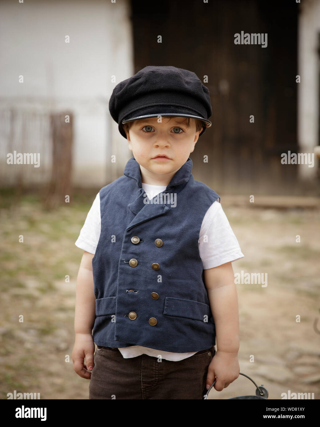 Boy years hat portrait hi-res stock photography and images - Alamy