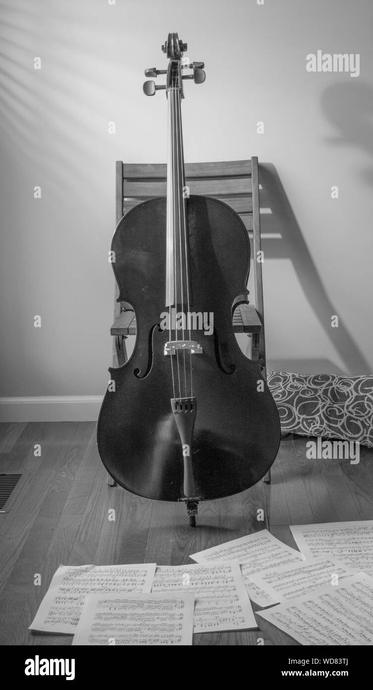 Cello Black and White Stock Photos & Images - Alamy