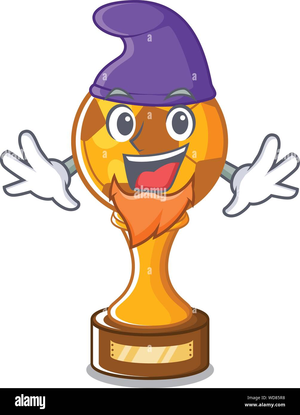 Elf soccer trophy isolated with the cartoon Stock Vector Image & Art ...