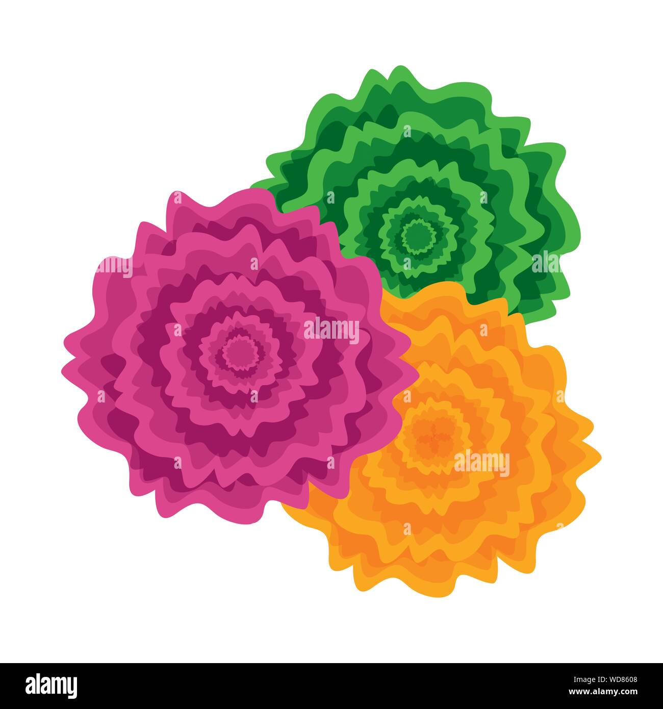 Isolated flowers vector design Stock Vector Image & Art - Alamy