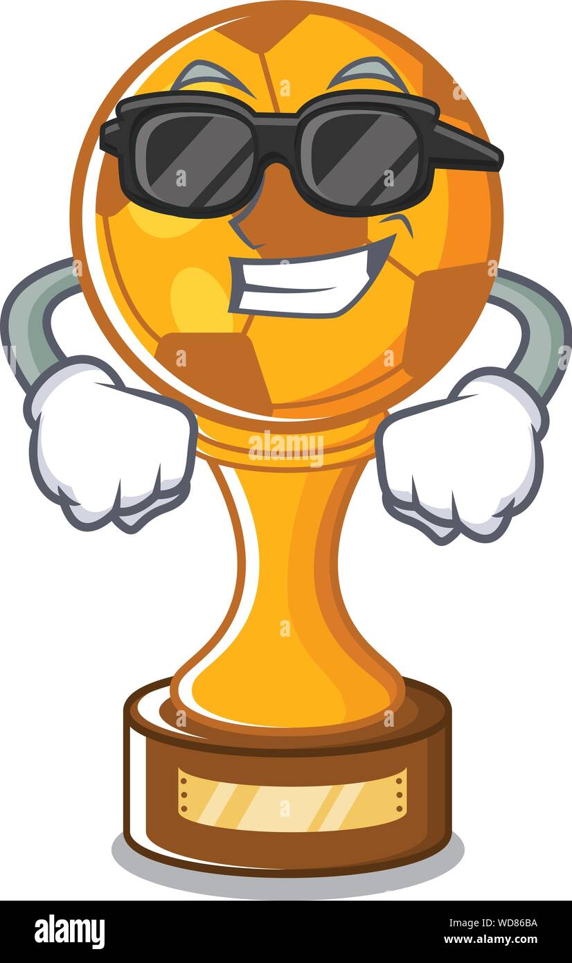 Super cool soccer trophy with the mascot shape Stock Vector Image & Art ...