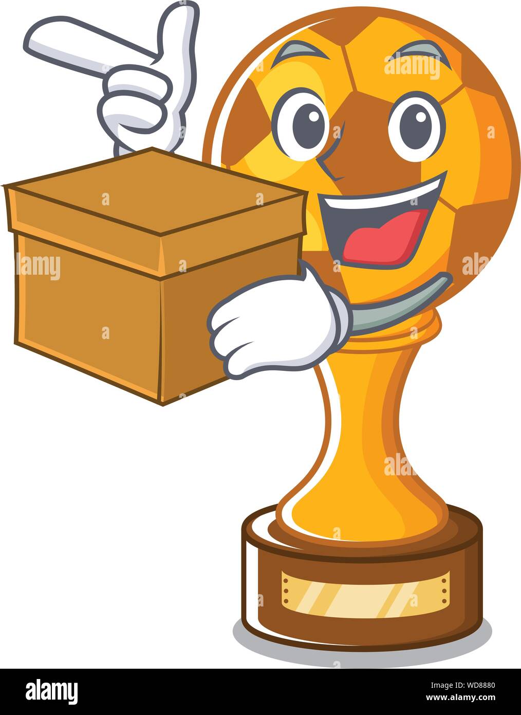 Soccer football cardboard trophy hi-res stock photography and images ...