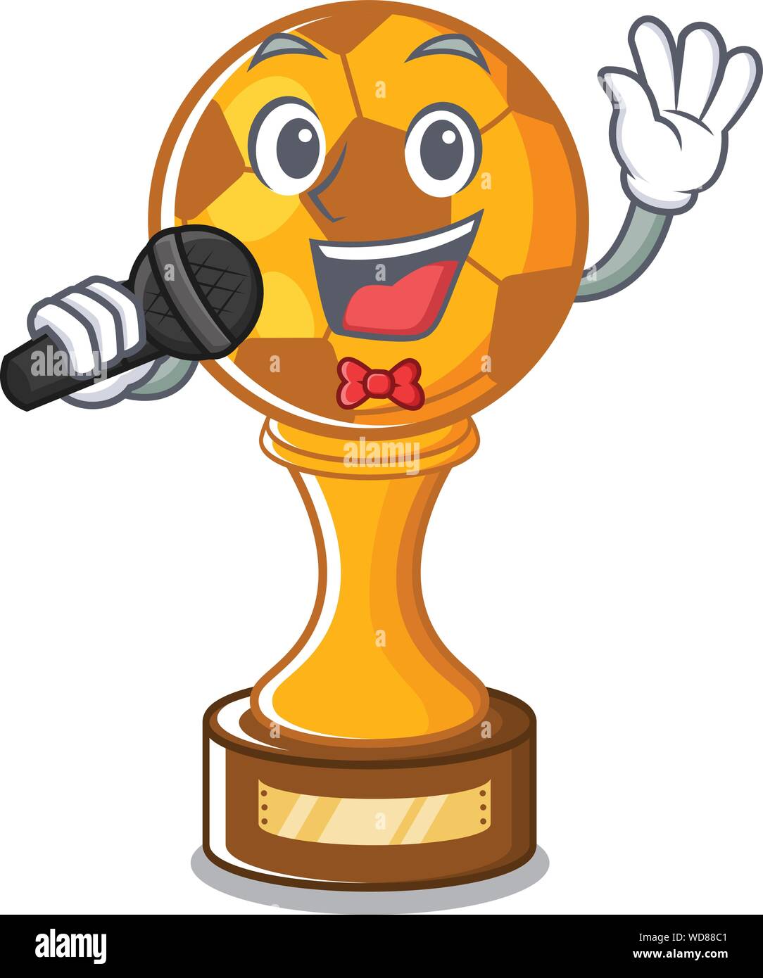 Microphone music trophy gold vector Stock Vector Images - Alamy