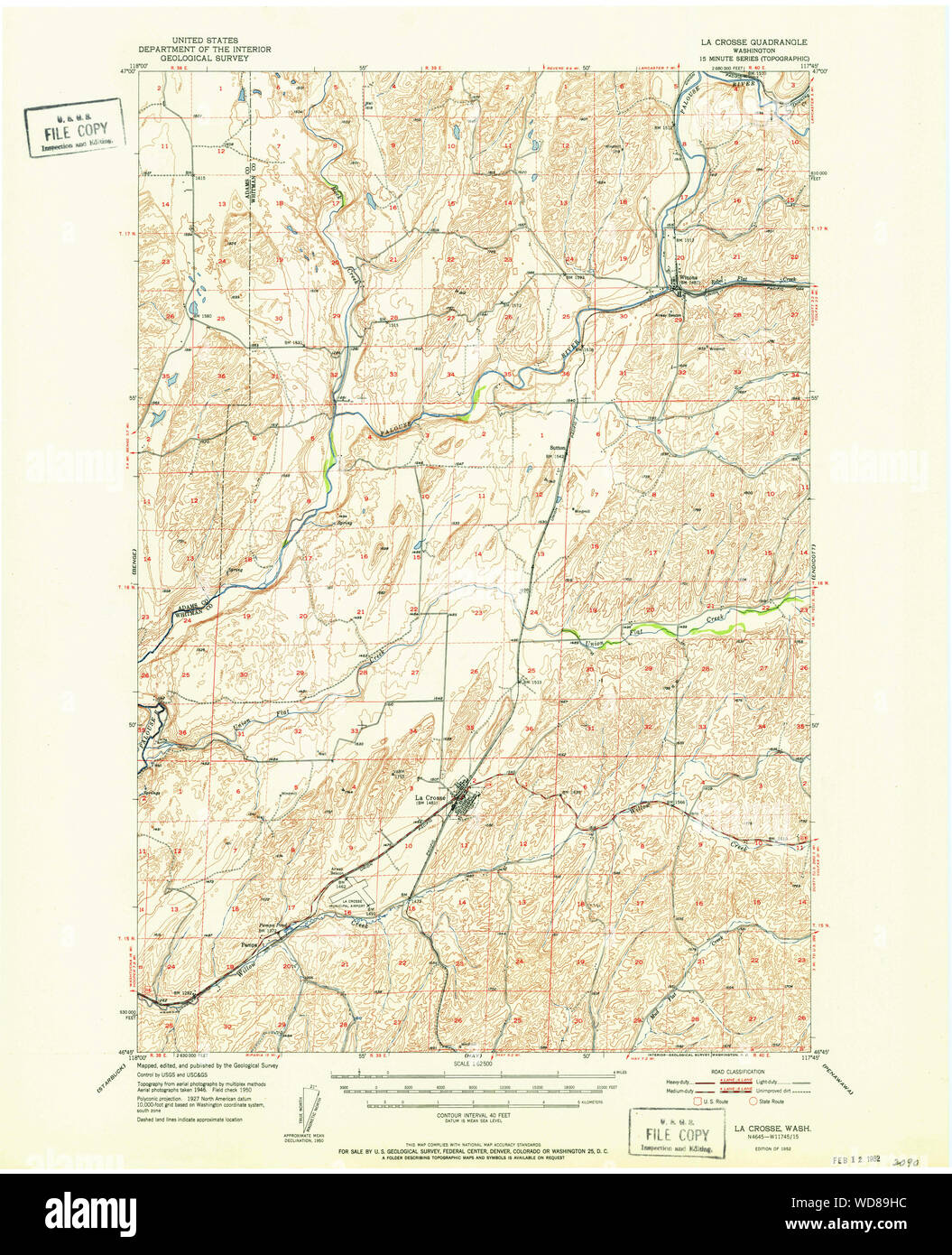 Map of la crosse hi-res stock photography and images - Alamy
