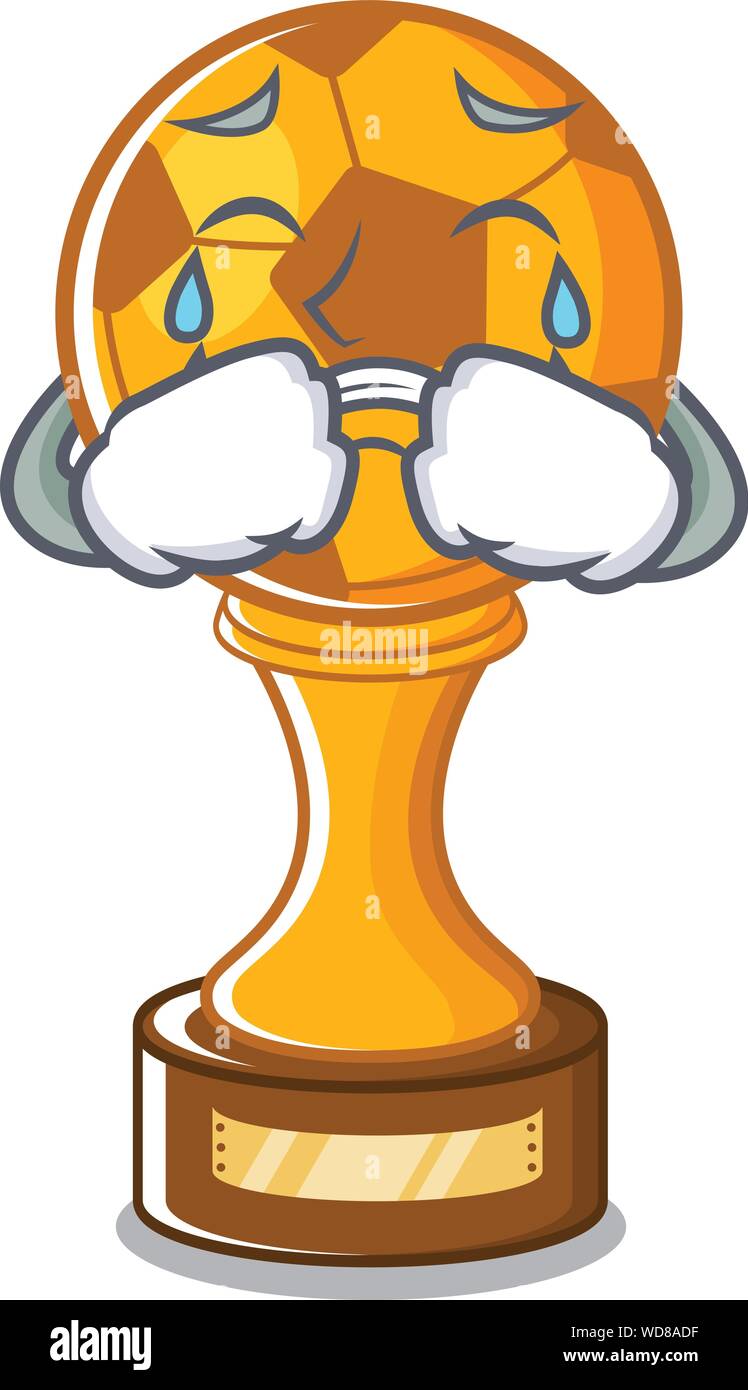 Crying soccer trophy in the cartoon drawer Stock Vector Image & Art - Alamy