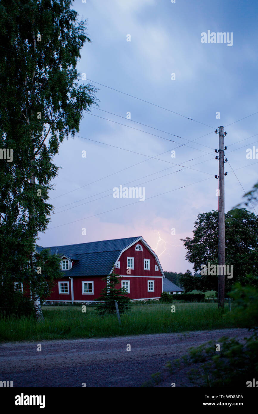 Storm over farm hi-res stock photography and images - Alamy