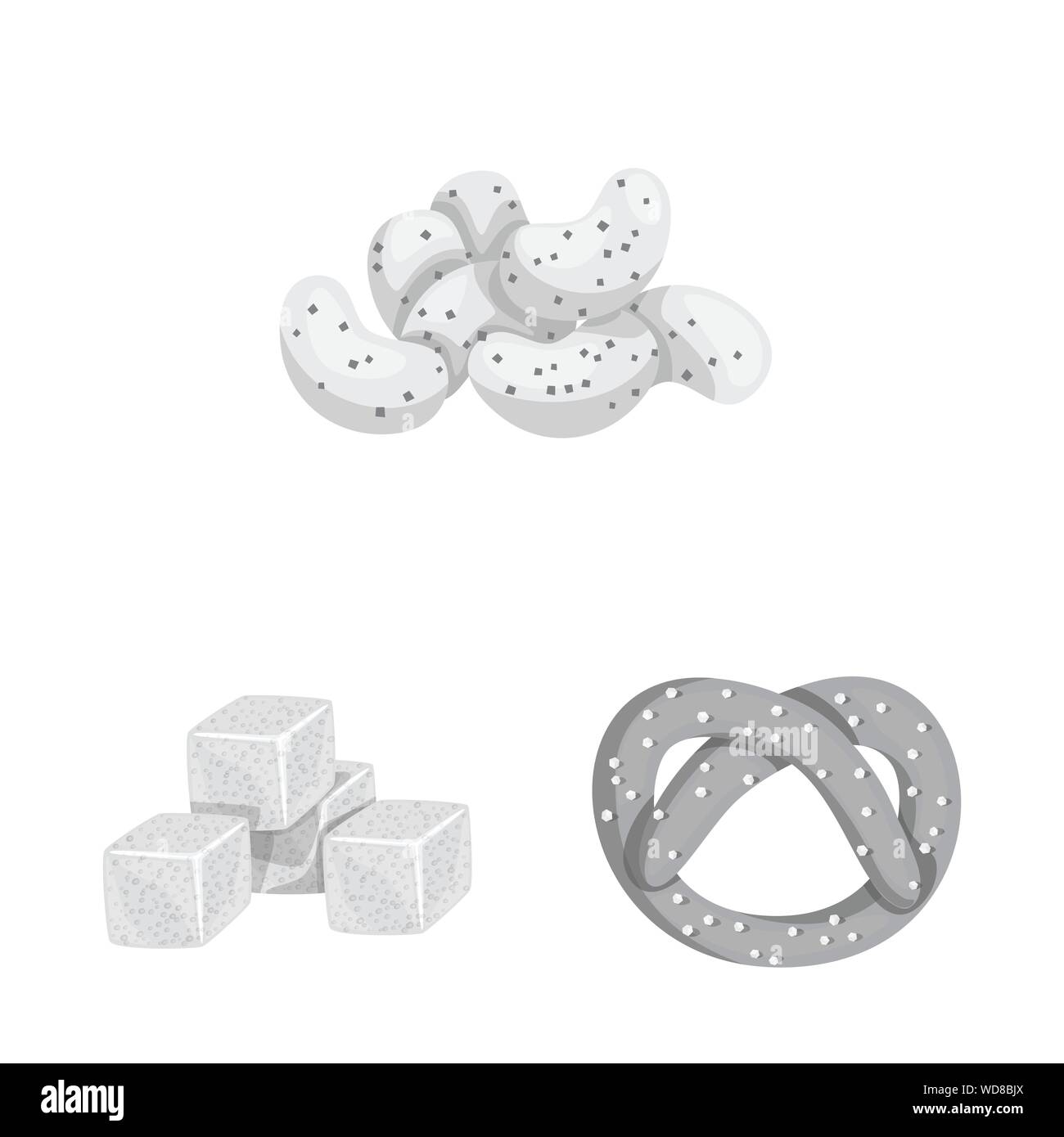 Vector illustration of product and menu icon. Collection of product and ...