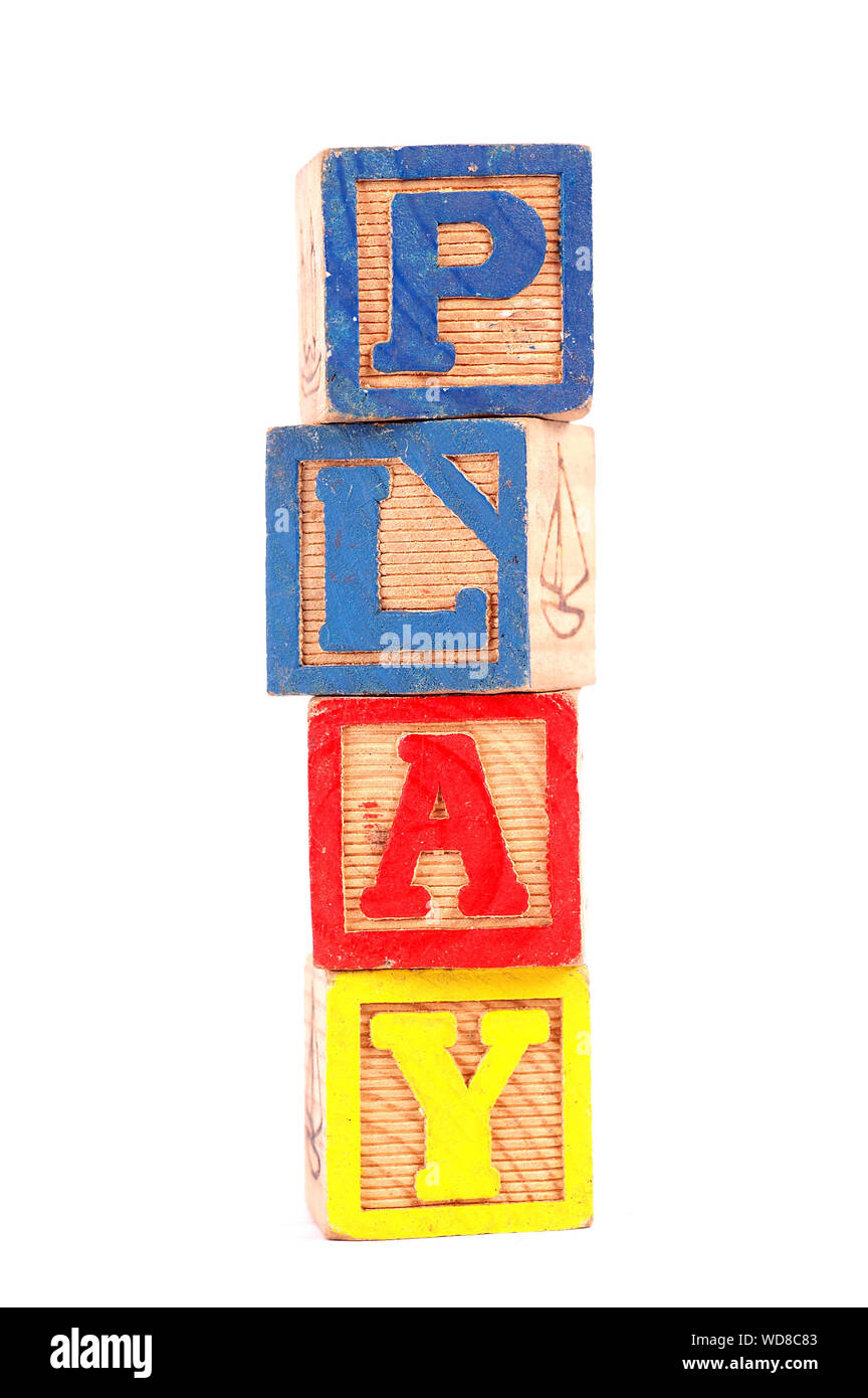 Wooden play blocks hi-res stock photography and images - Alamy