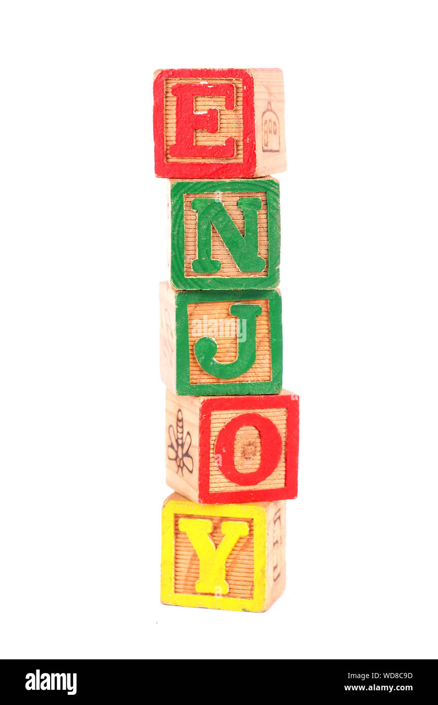 The word enjoy hi-res stock photography and images - Alamy