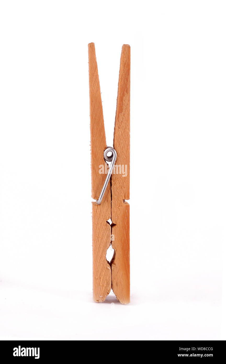 Washing peg isolated Stock Photo - Alamy