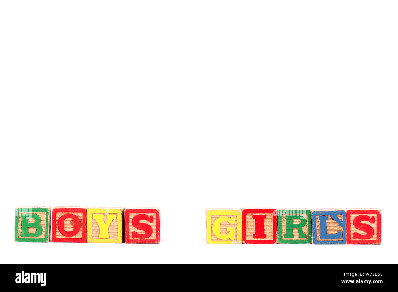 Boy build blocks Cut Out Stock Images & Pictures - Alamy