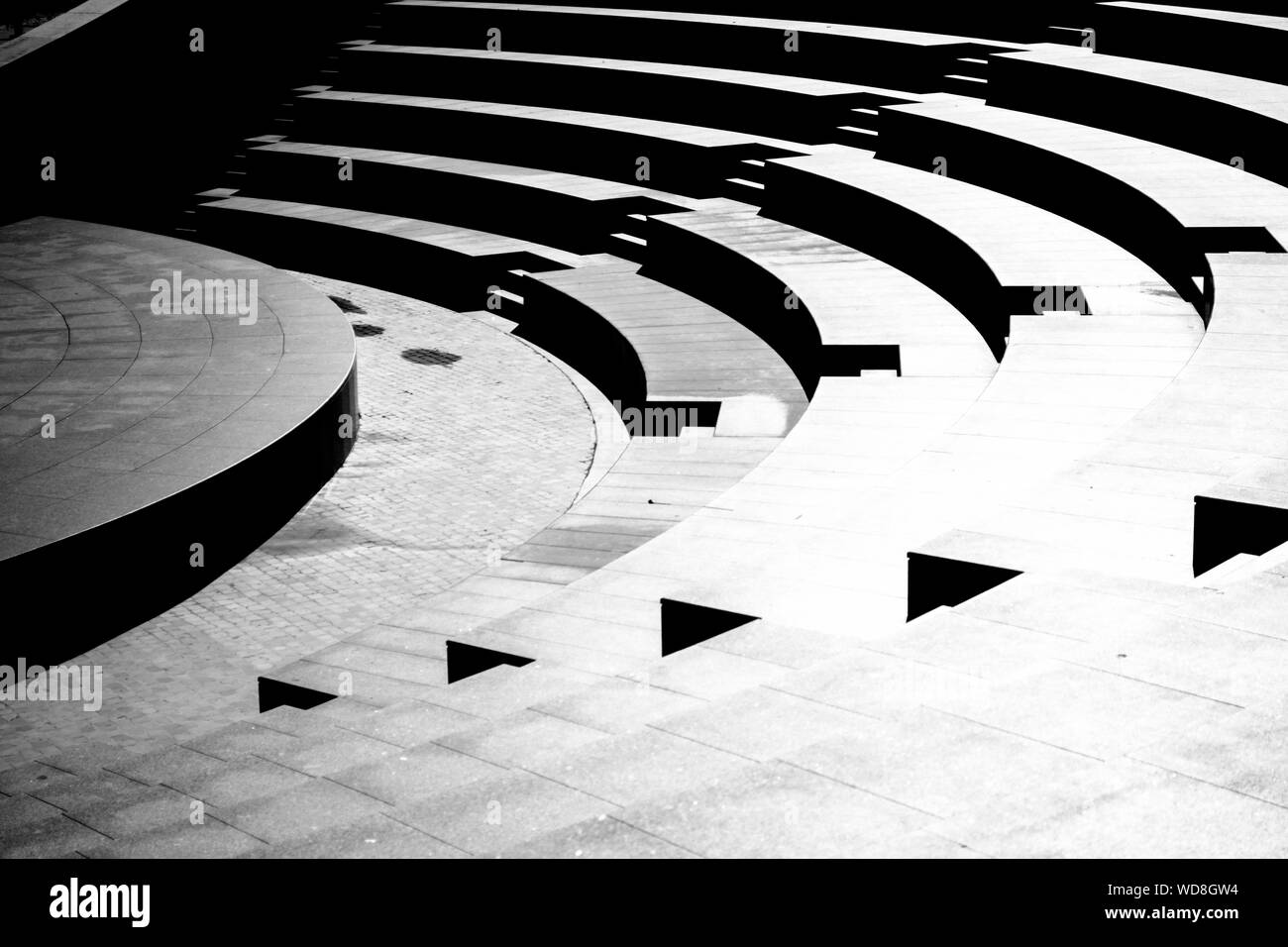 Amphitheater Amphitheatre Black and White Stock Photos & Images - Alamy