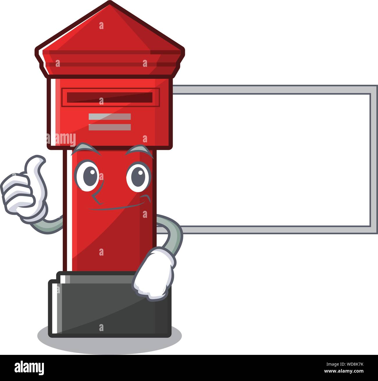 Old victorian post box Stock Vector Images - Alamy