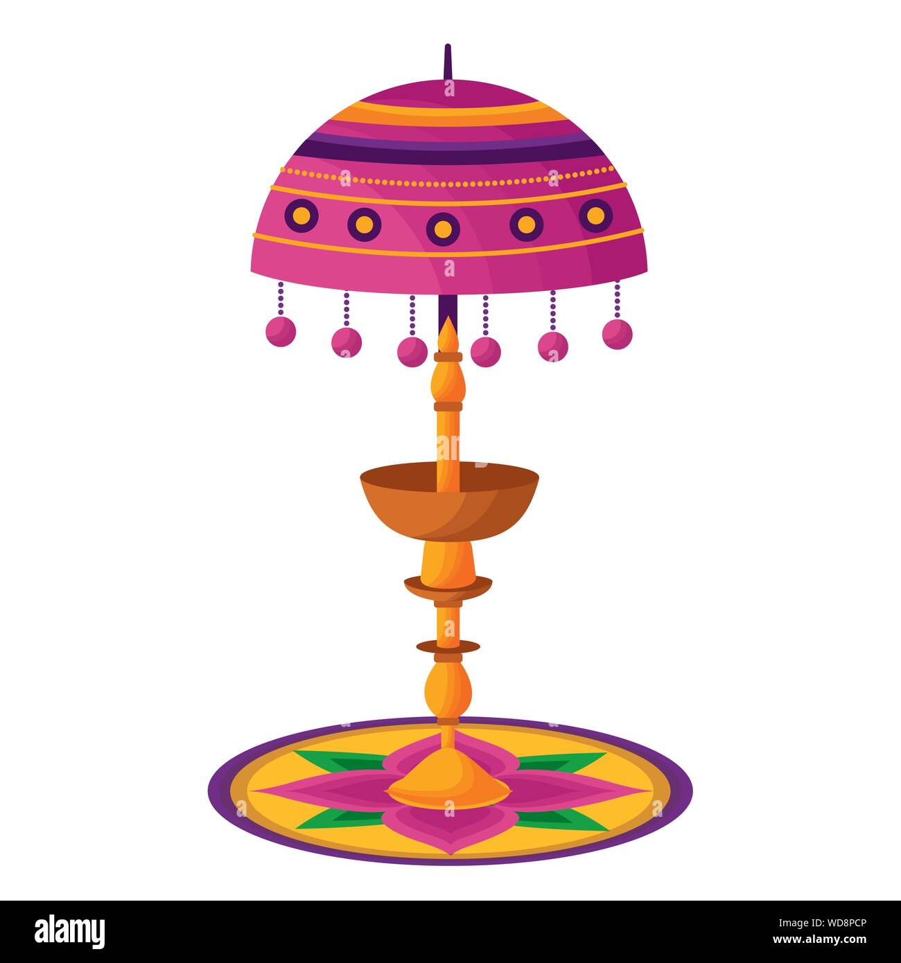 Umbrella of onam celebration design Stock Vector Image & Art - Alamy