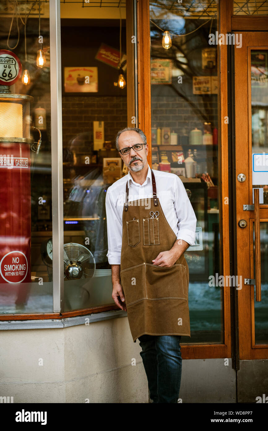 Barber outside beard hi-res stock photography and images - Alamy