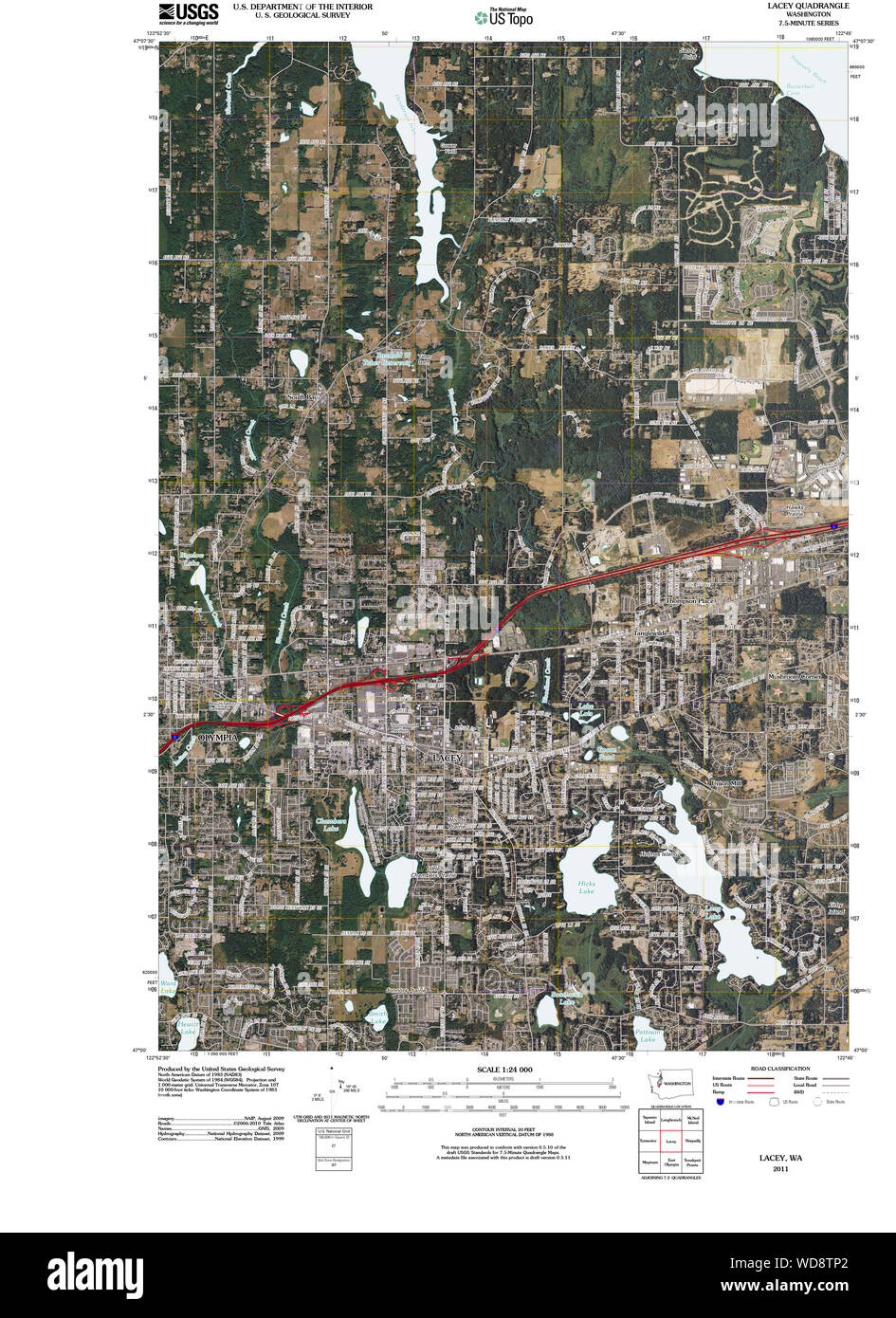 Lacey map hi-res stock photography and images - Alamy
