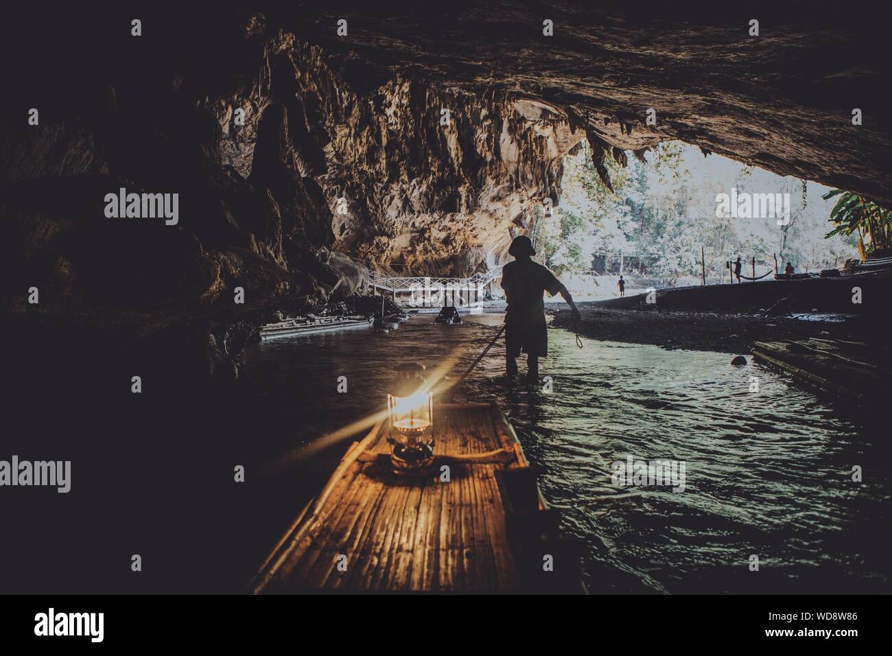 Illuminated lantern in cave cave hi-res stock photography and images ...