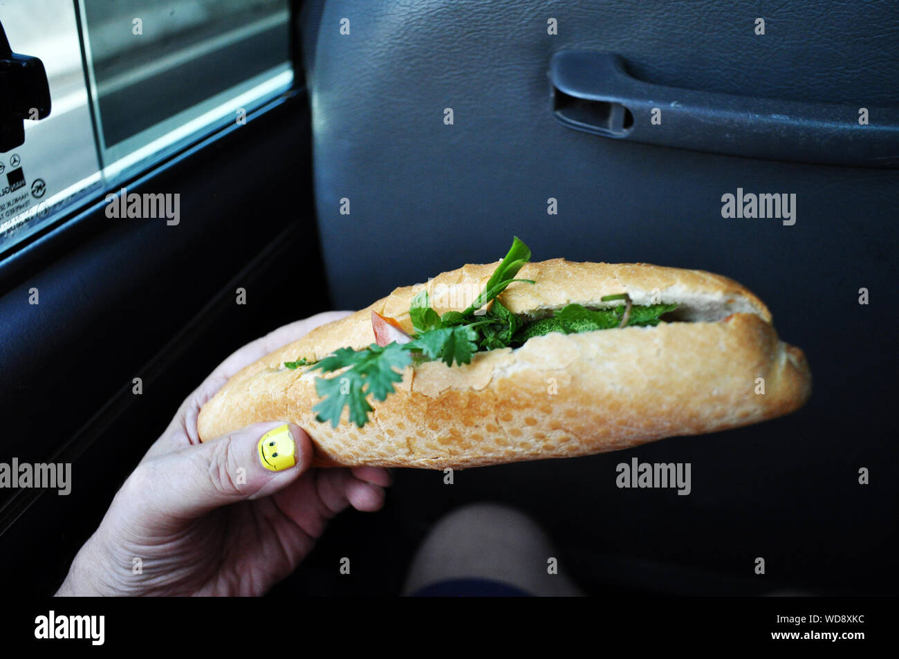 Human Hand Holding Food Stock Photo - Alamy