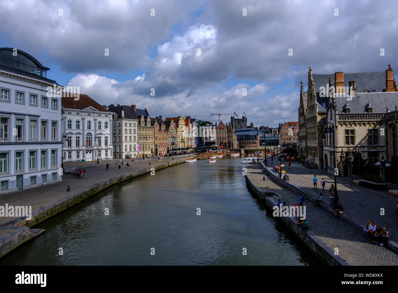 Gent ghent river leie bridge hi-res stock photography and images - Alamy