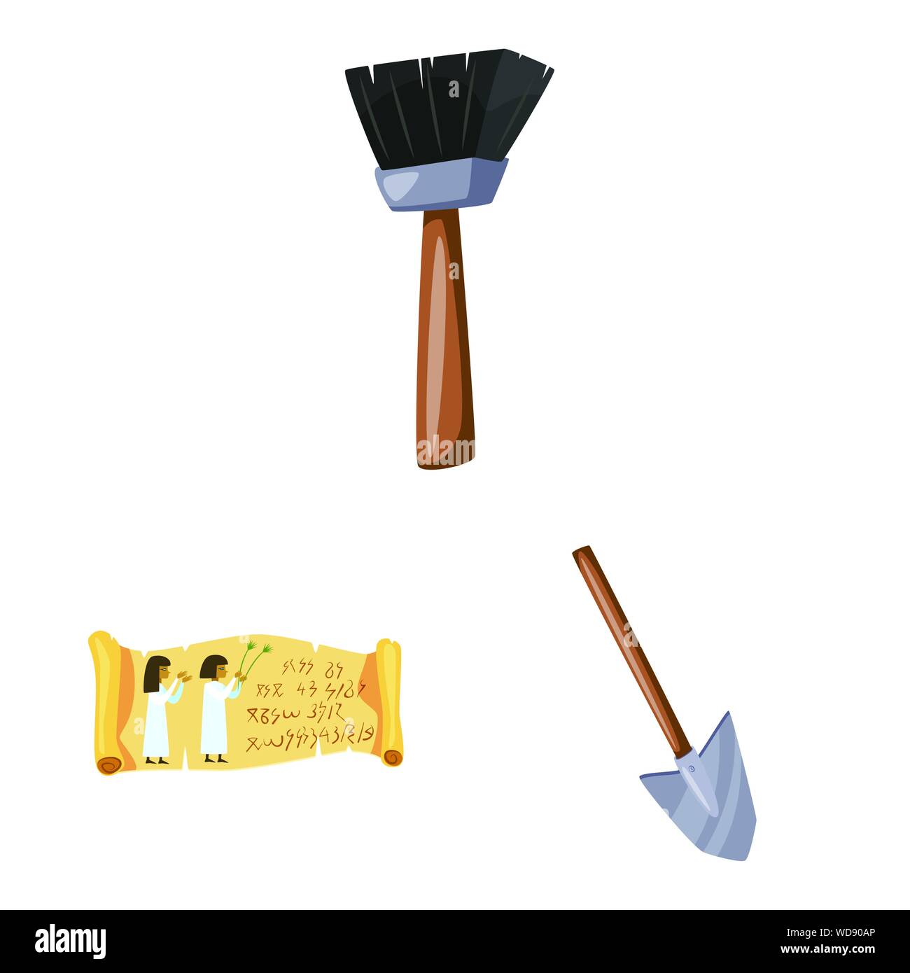 Vector illustration of archaeology and historical logo. Set of ...