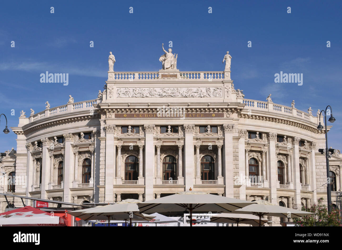 the Burgtheater, is the Austrian National Theater in Vienna Stock Photo ...