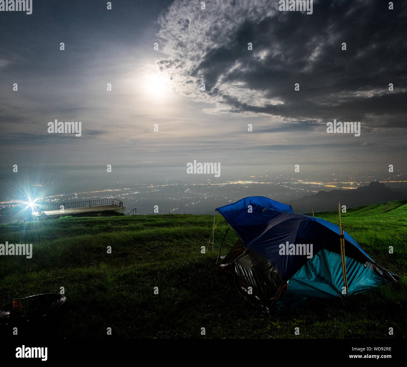 Tent moon moonlight hi-res stock photography and images - Alamy