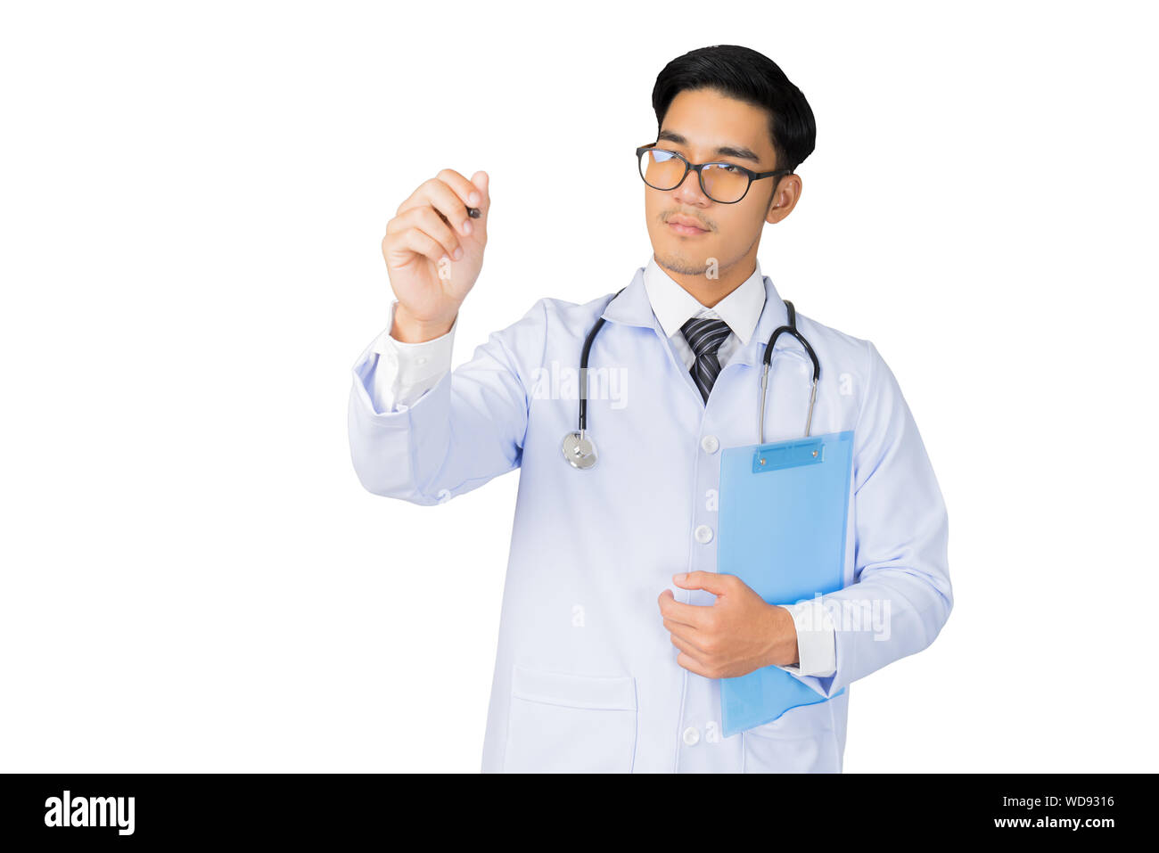 Indian doctor writing hi-res stock photography and images - Alamy