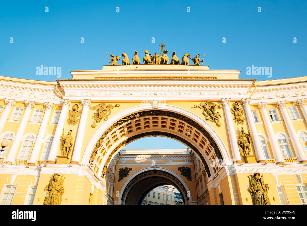 General Staff Building at Palace Square in Saint Petersburg, Russia ...
