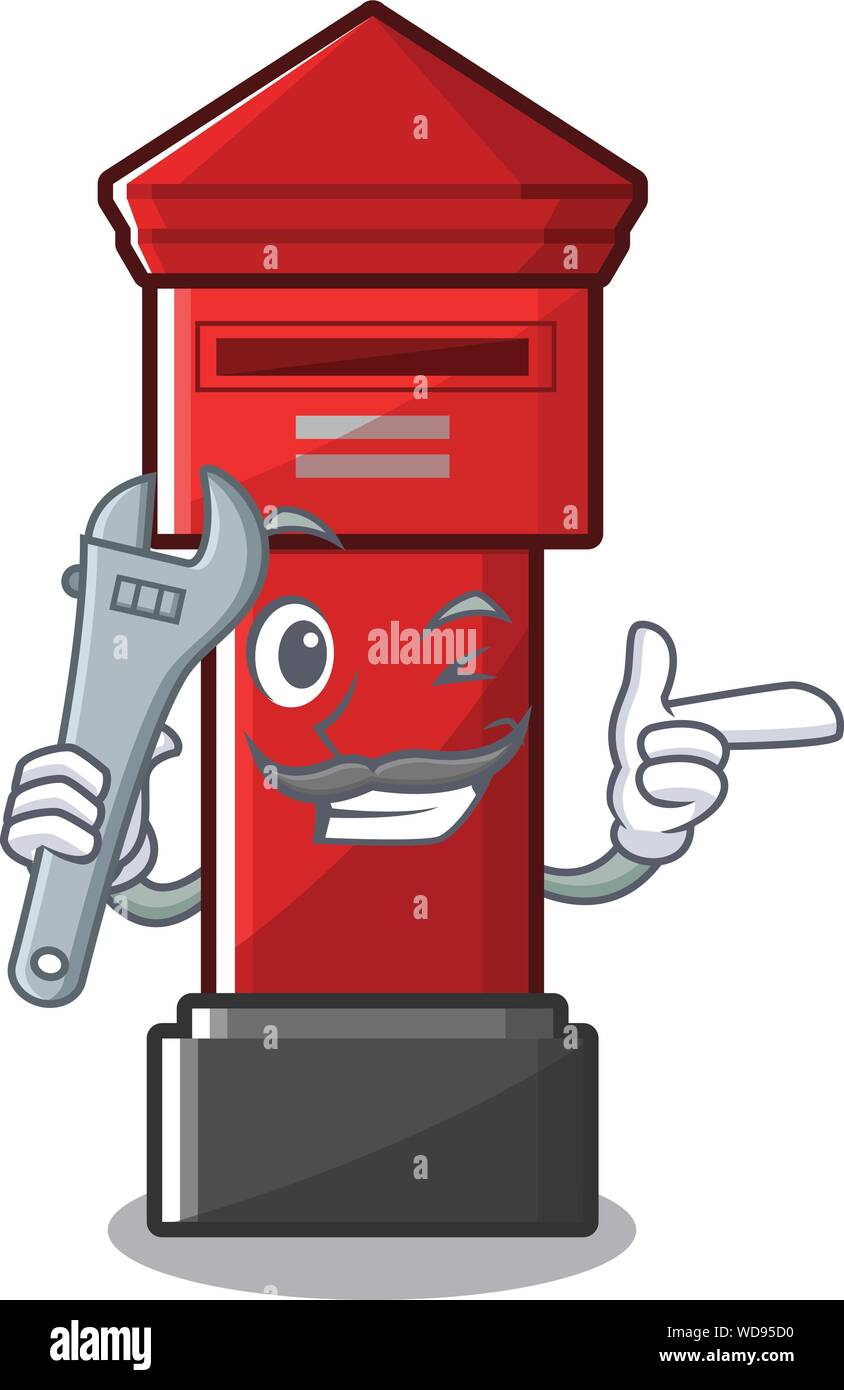 Red pillarbox Stock Vector Images - Alamy