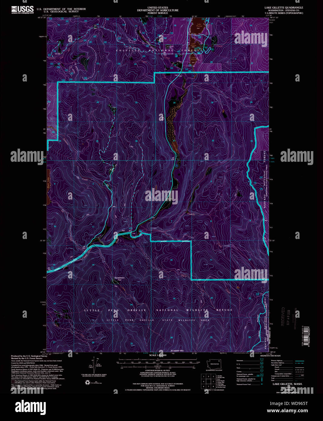 Gillette map hi-res stock photography and images - Alamy
