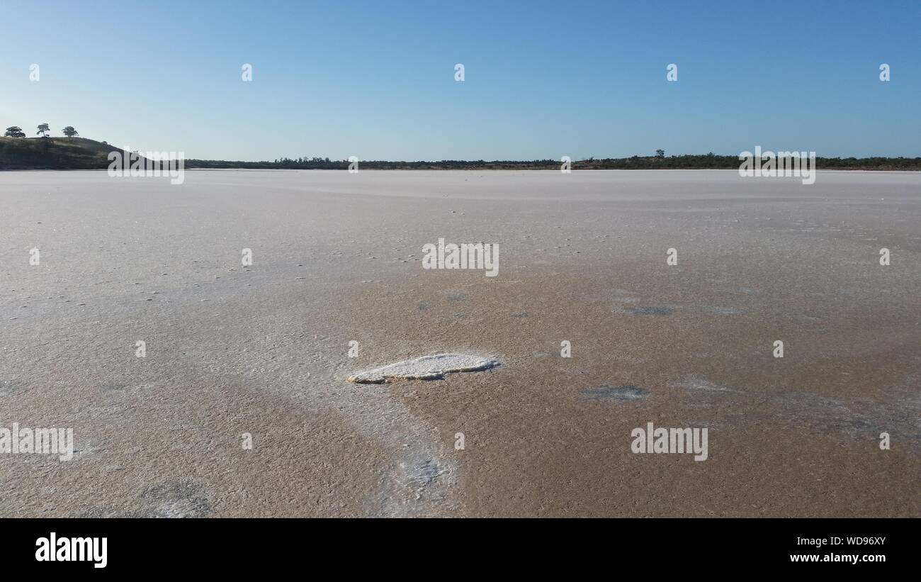 A Salt Lake in the Little Desert region of Victoria Stock Photo - Alamy