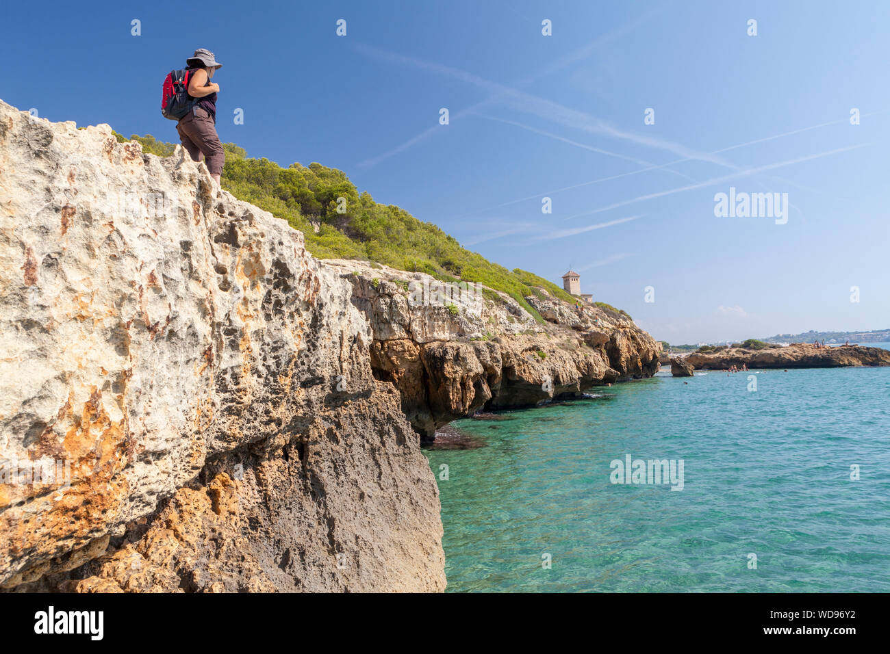 Beach castle tamarit altafulla tarragones hi-res stock photography and ...